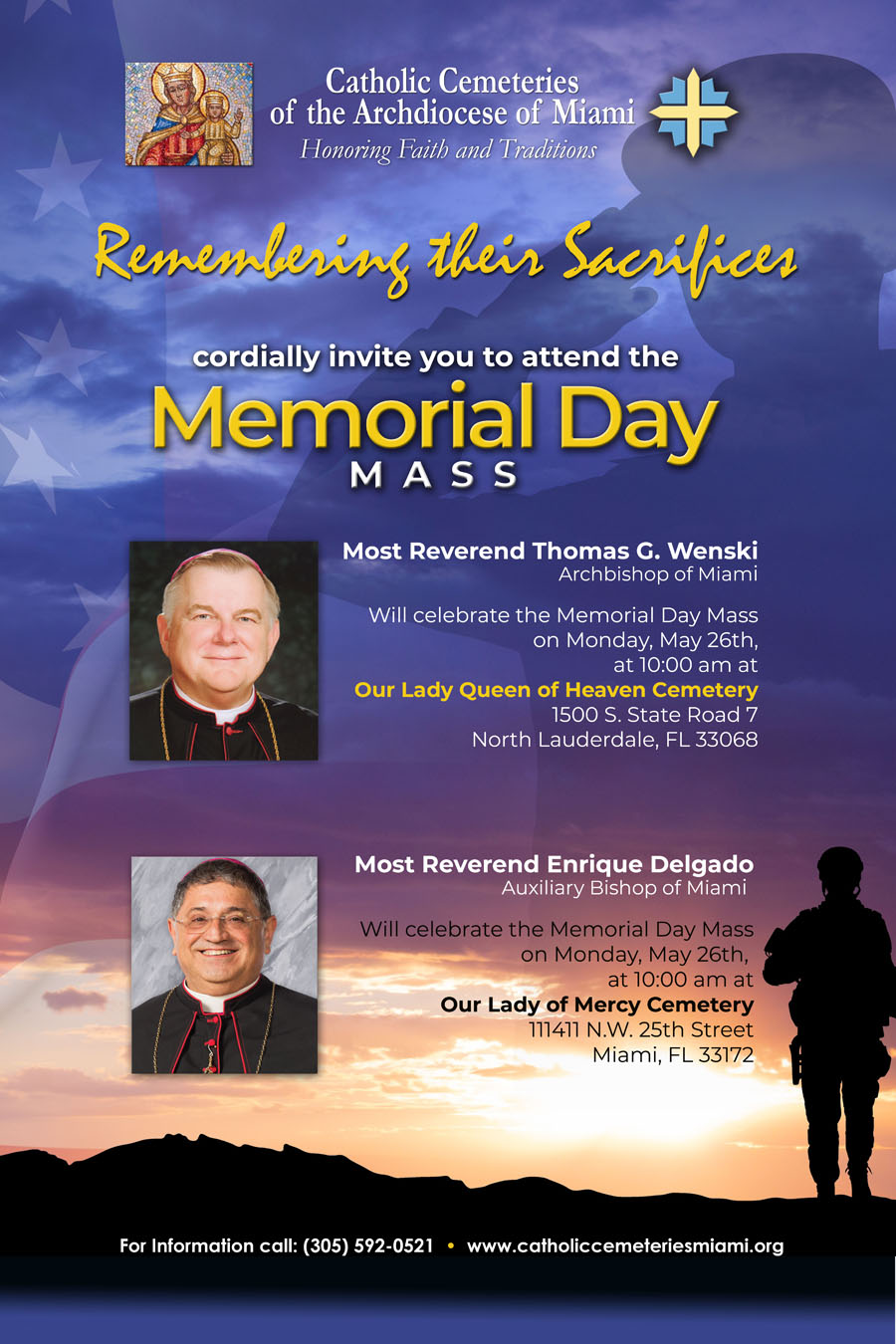 Memorial Day Mass - Catholic Cemeteries of the Archdiocese of Miami